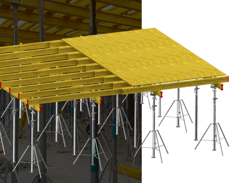 Rapid dismantling system for props and beams - made in Italy
